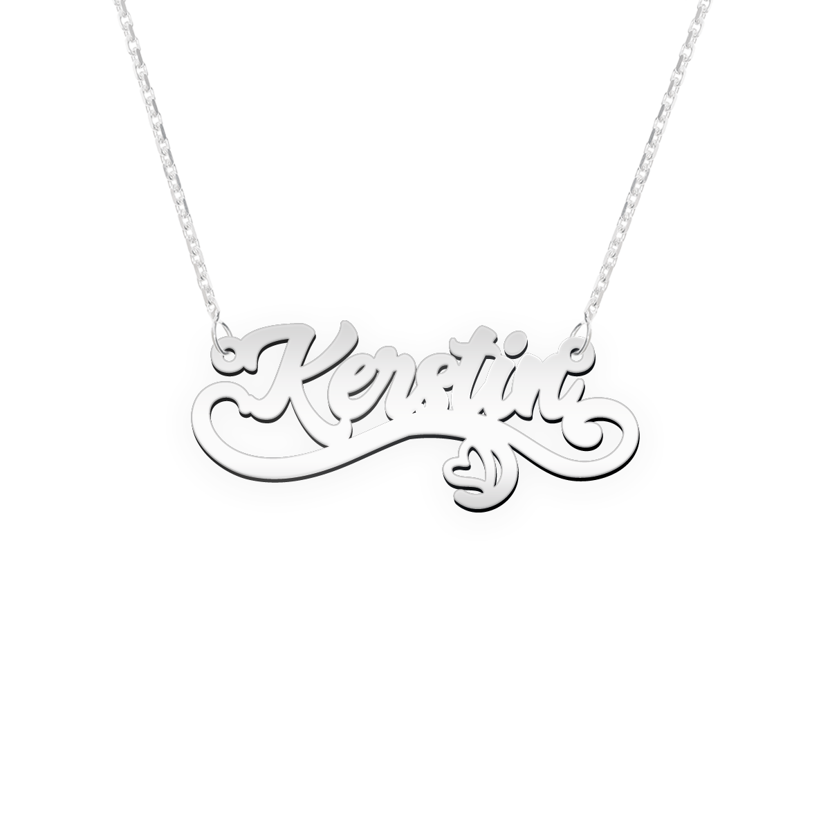 Namenskette Schriftart "Kerstin" – Namens-Ketten