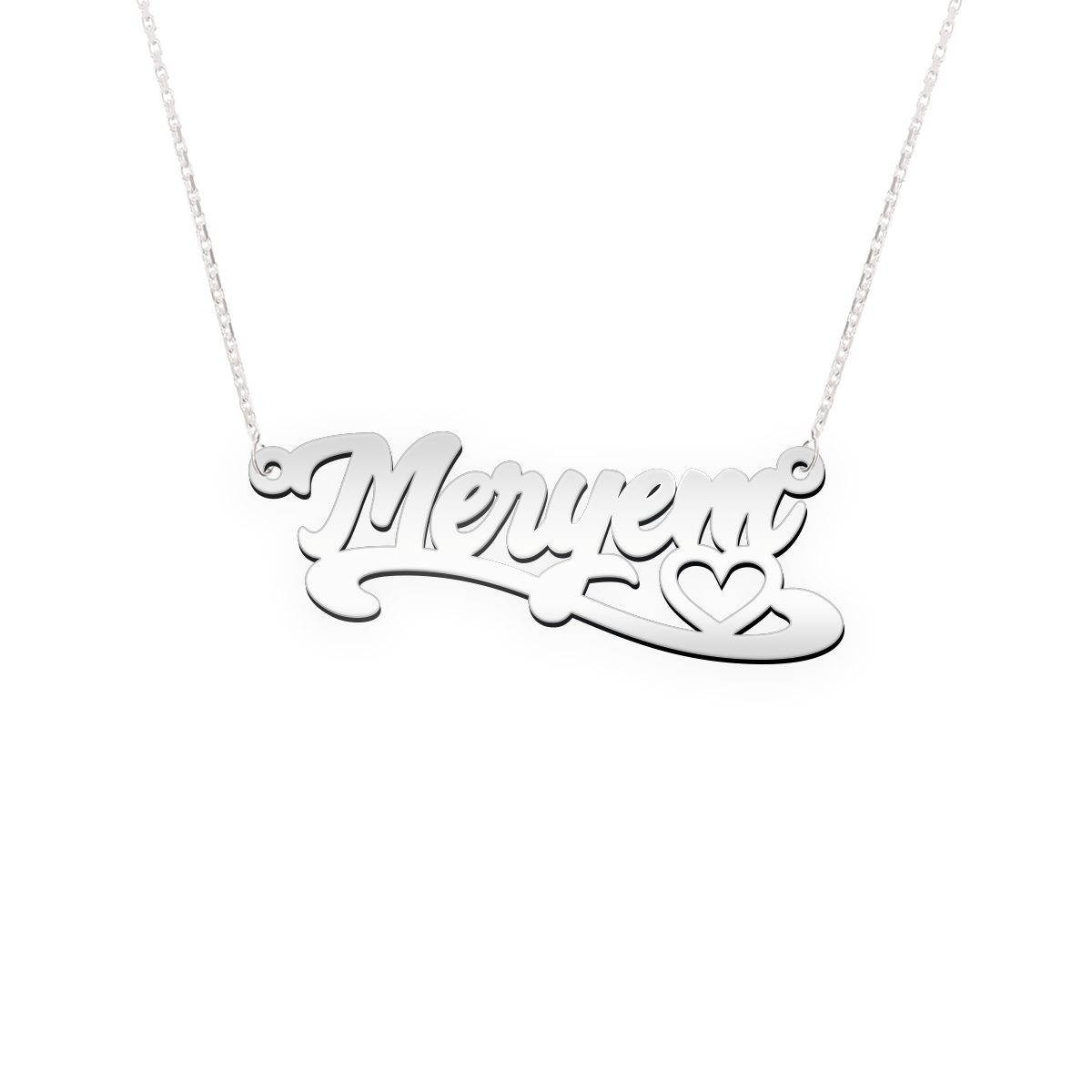 Namenskette Schriftart "Meryem" – Namens-Ketten